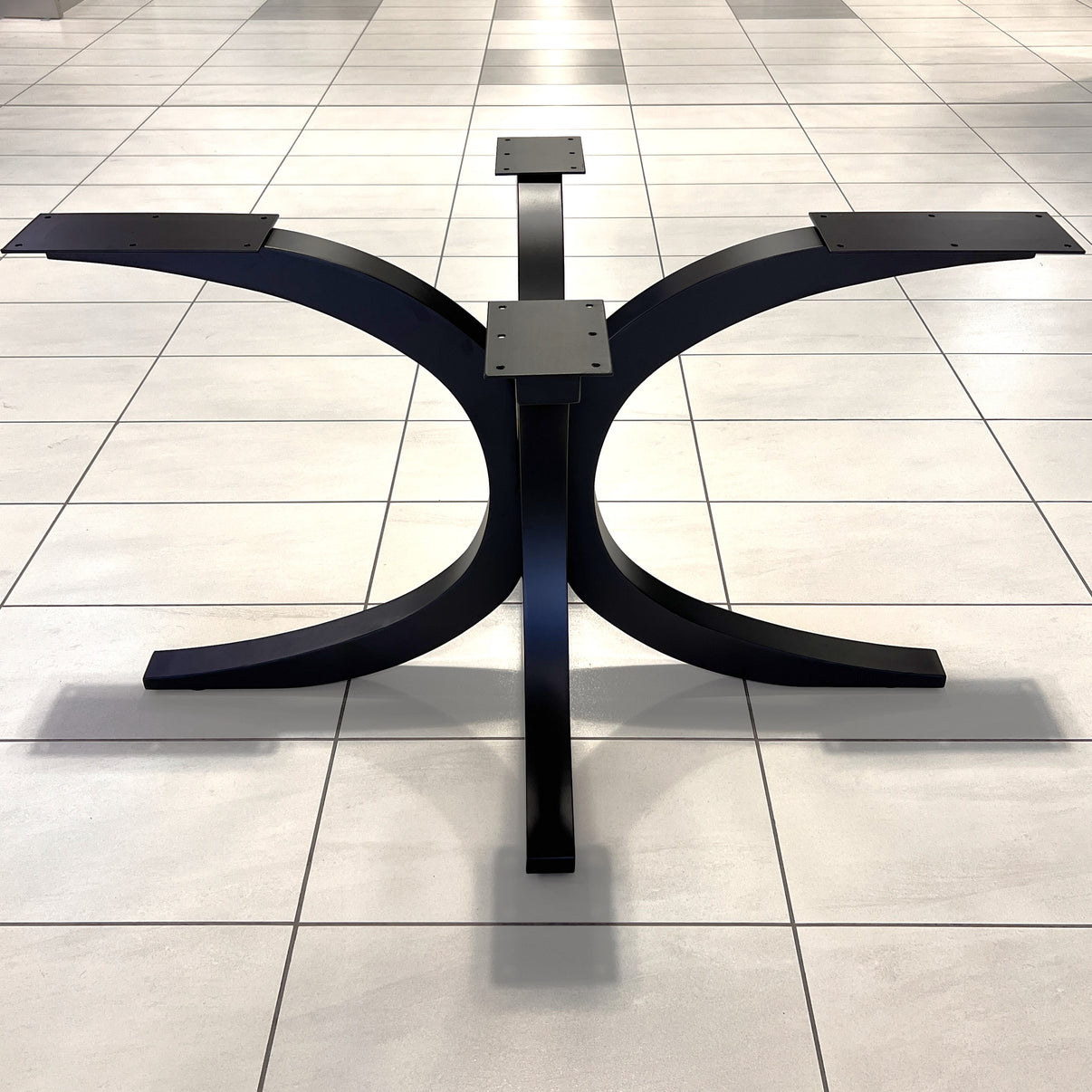 Rectangular Curvy Spider Shaped Dining Table Legs - Heavy Tube – Trustic