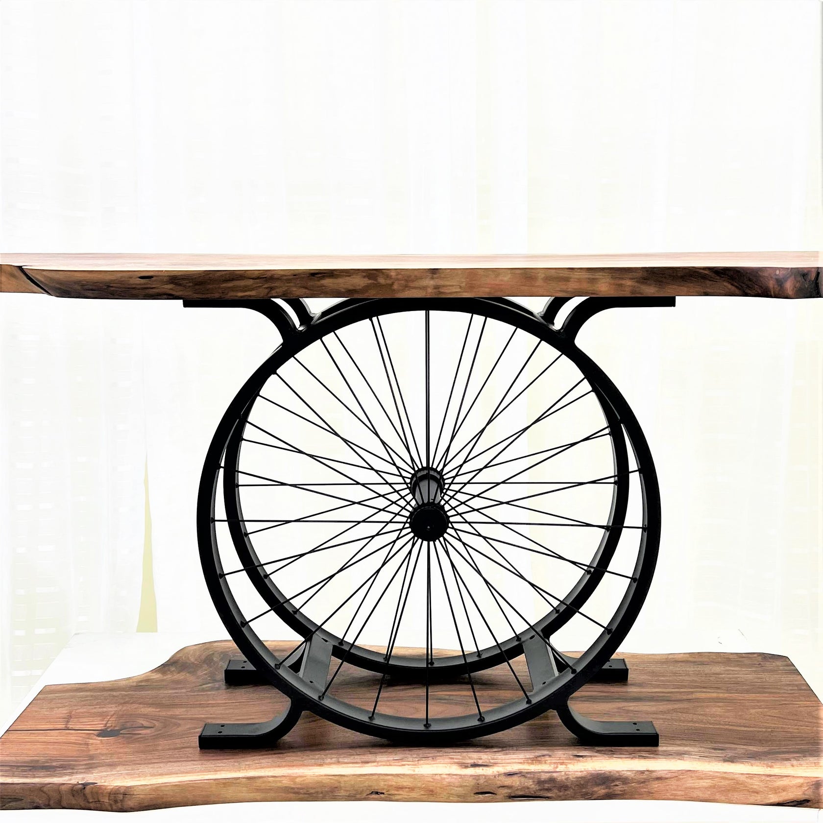 Cycle Wheel Inspired Entryway Table Legs - Powder Coated – Trustic
