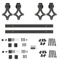 Barn Door Hardware, Double Door Hardware, Diamond Shaped Hangers – Trustic